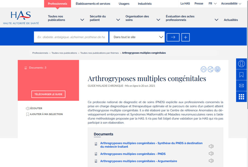 Comprendre l'Arthrogrypose et les arthrogryposes - Association Alliance ...